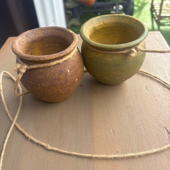 Handmade | Accents | Hanging Terra Cotta Ristras Mexican Welcome Pots ...